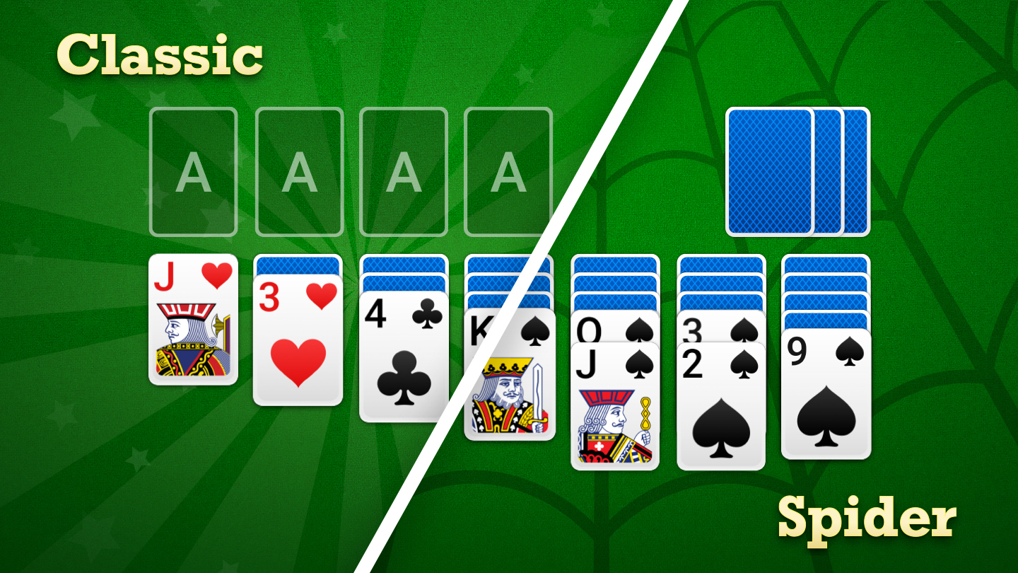 What is the difference between Classic Solitaire and Spider Solitaire?